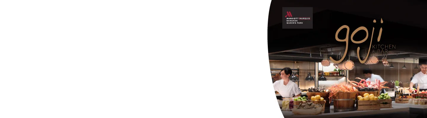 extravagant international buffet at Goji Kitchen + Bar