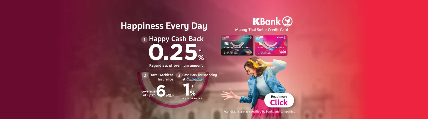 Pay Insurance Premiums with Muang Thai Smile Credit Card and Receive 0. ...